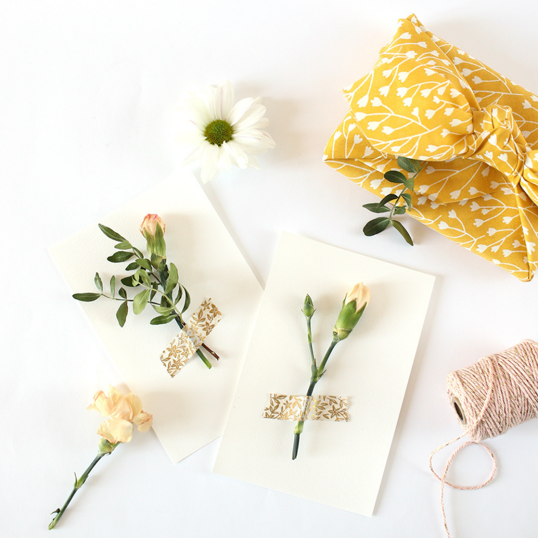 Tuto DIY - Cartes fleuries fait maison - Mademoiselle Confettis